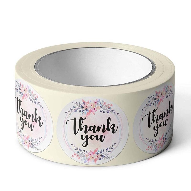 500pcs/roll Thank You Stickers Stamp Tags Handmade... – Grandado