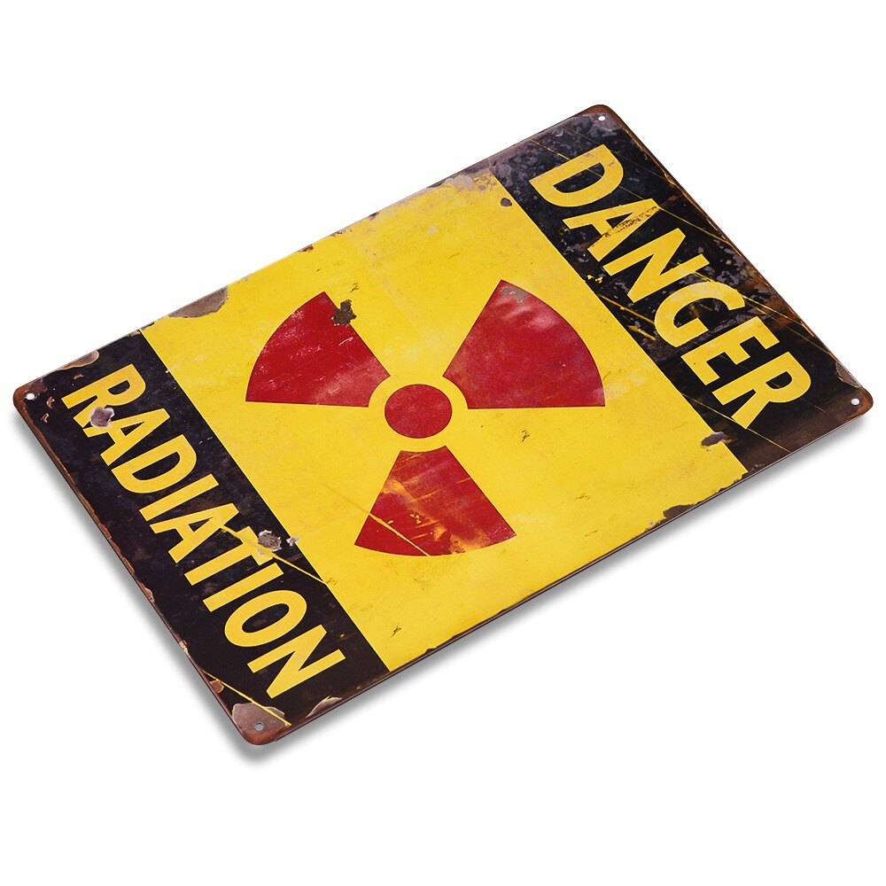 Danger radiation Metal Tin sign Vintage Garage Pub... – Grandado