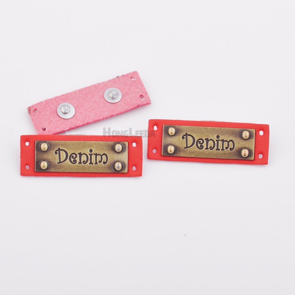 30pcs 13*4cm Patches for clothing RED PU leather b... – Grandado