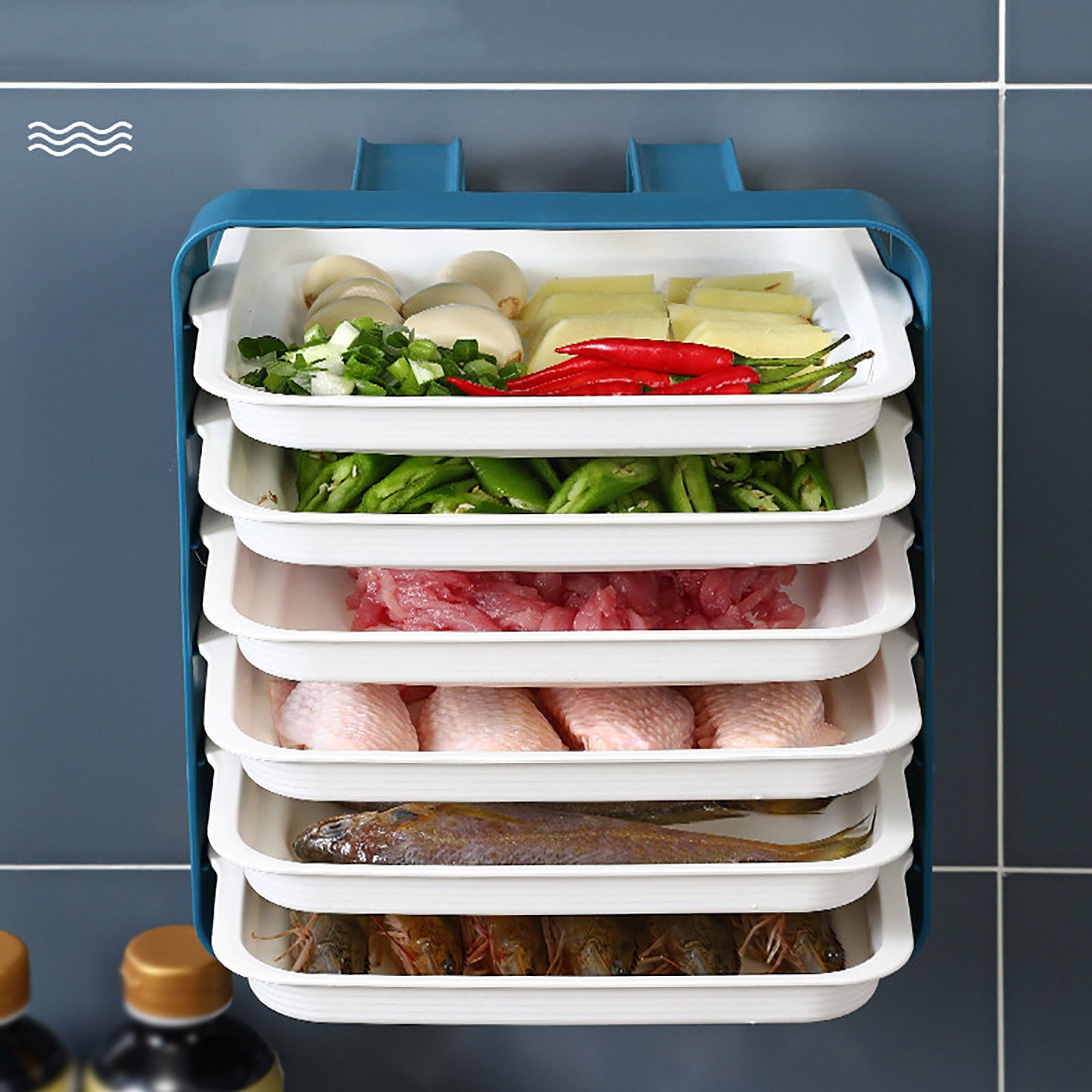 4# Multi-layer Drawer-type Dishes Superposable Dis... – Grandado