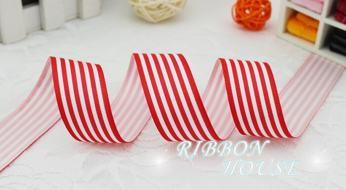 (5 meter/stuk) 1 ''(25mm) Rode en Witte Strepen gr... – Vicedeal