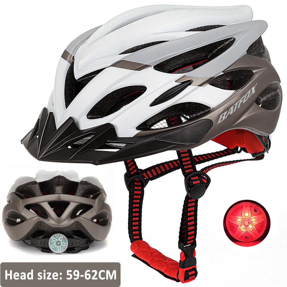 Orange cycling helmet MTB Large brim mountain bike... – Grandado