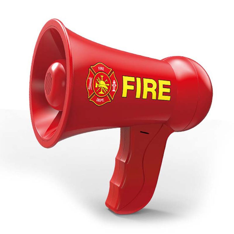 Fire Fighting Megaphone for Kids Pretend Firemen P... – Grandado
