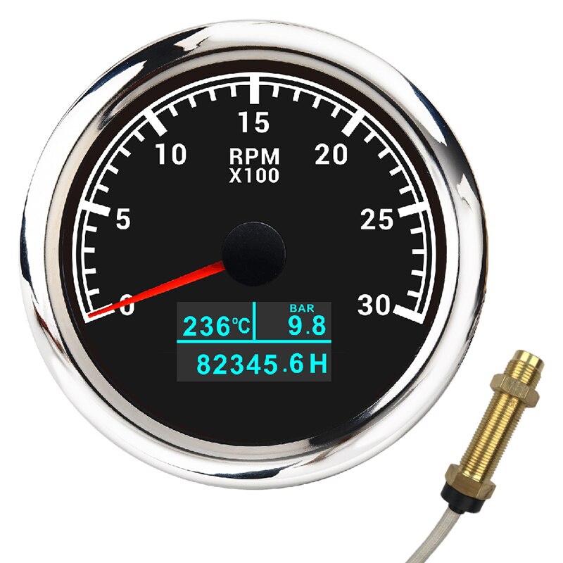 Tacómetro para barco, medidor de tacómetro marino,... – Grandado