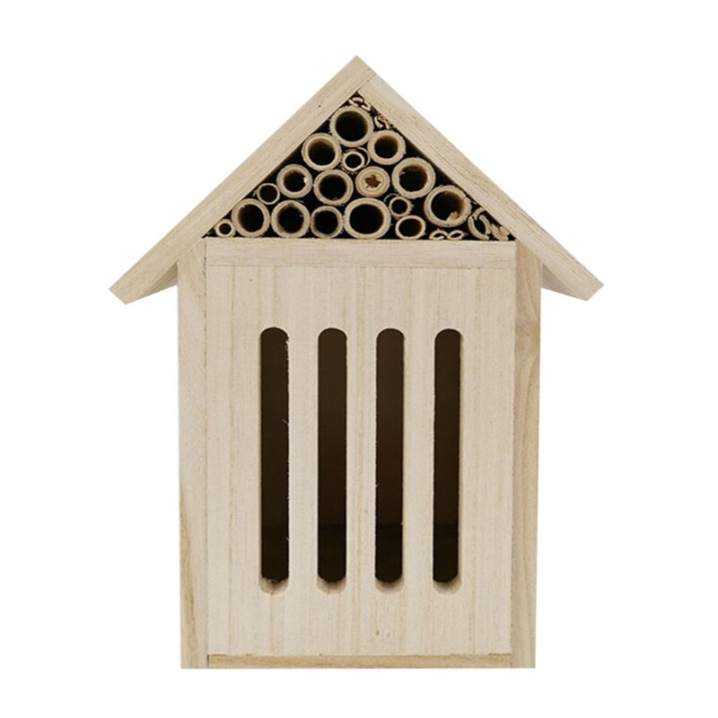 Wooden Insect Hotel Natural Wood Insects Home Bamb... – Grandado