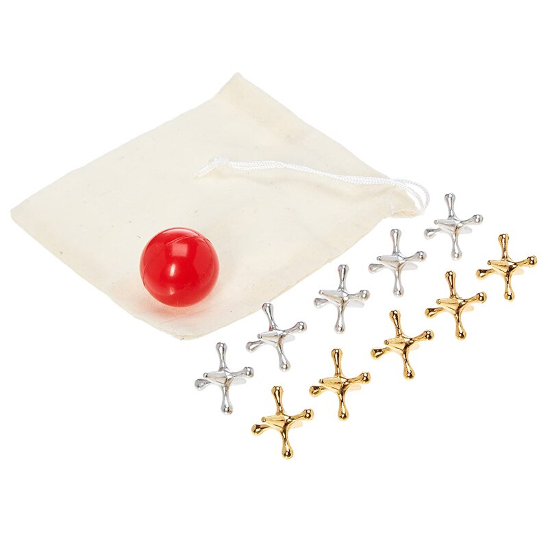 Freeship Metal Play Jacks Game w/ Ball Set 10X Gol... – Grandado