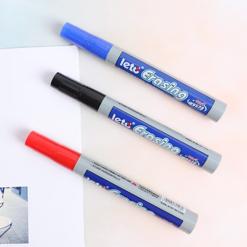1 pcs felt marker pen black red blue erasable Whit... – Vicedeal