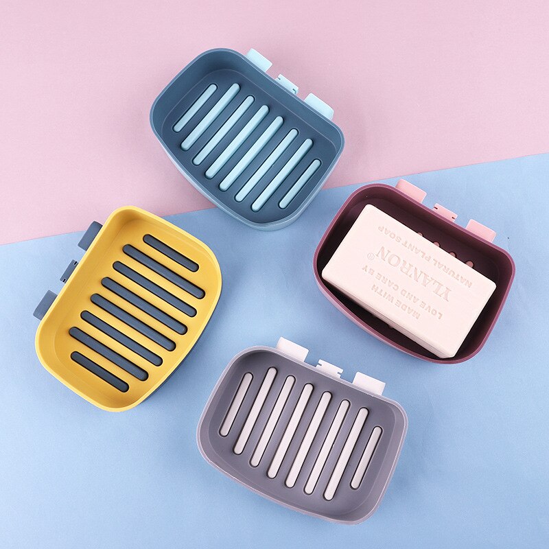 Three-layer Drain Soap Dish Soap Holder Wall-mount... – Vicedeal