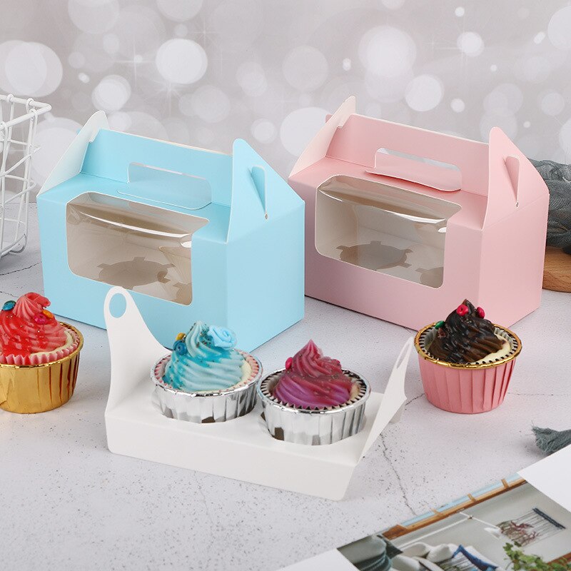 10 Stuks Cupcake Carrier Met Venster Bakkerij Wikk... – Vicedeal