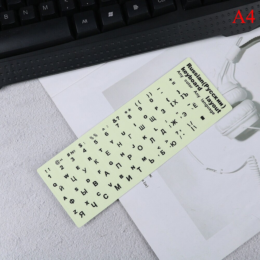 10 Inch Luminous Waterproof Russian Language Keybo... – Grandado