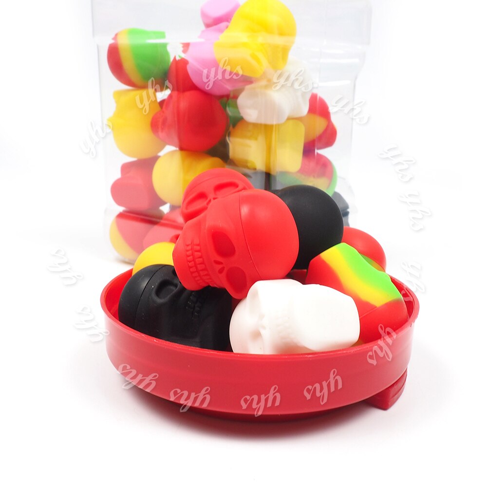 40pcs 3ml Silicone Container Skull Shape Silicone ... – Grandado
