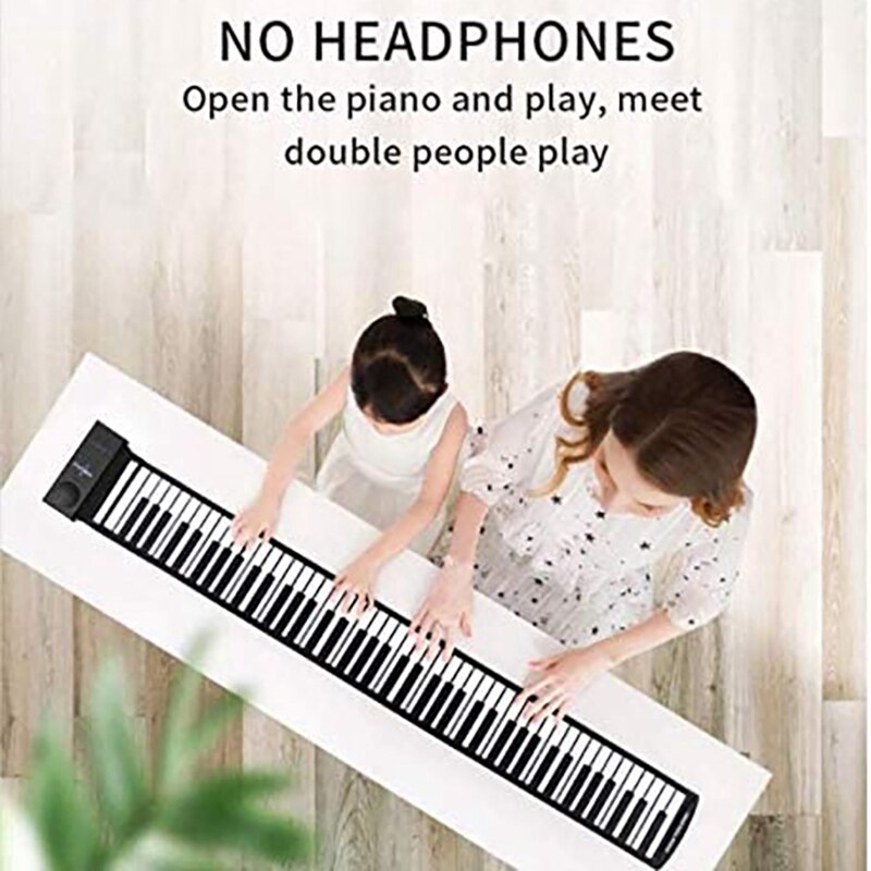 88 Keys Electric Piano Roll Up Piano Portable Rech... – Grandado