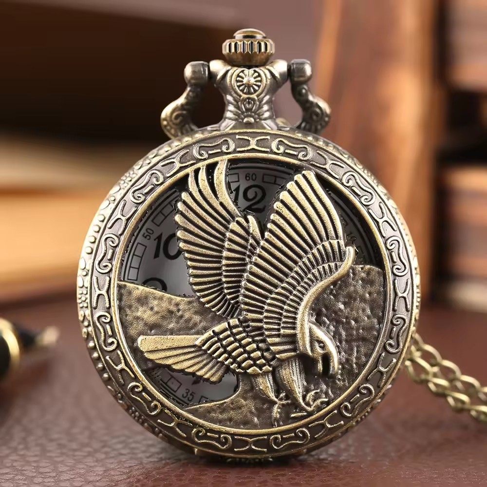 Vintage halsband hänge steampunk brons metall örn ... – Grandado