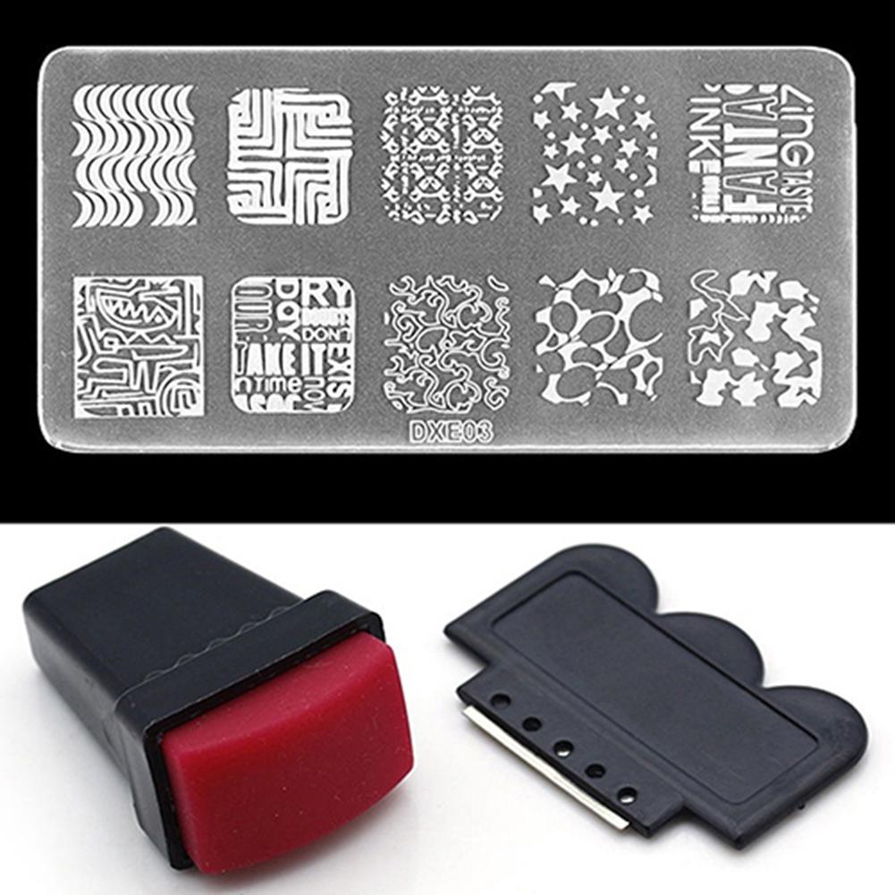 Nail Stamping Art Stamp Printing Stencil Template ... – Grandado