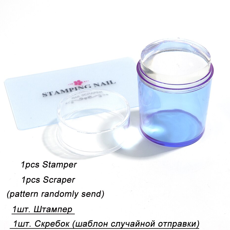 2Pcs Siliconen Nail Stamper Schraper Jelly Hoofd R... – Vicedeal