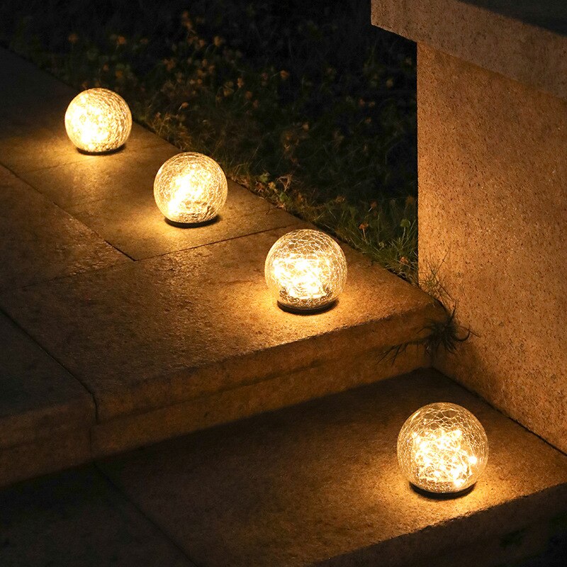 LED Crack Ball Underground Buried Lamps Solar Lawn... – Grandado