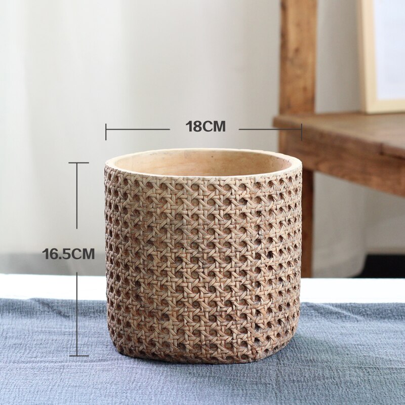 Cement Flower Pot European Retro Gardening Decorat... – Grandado