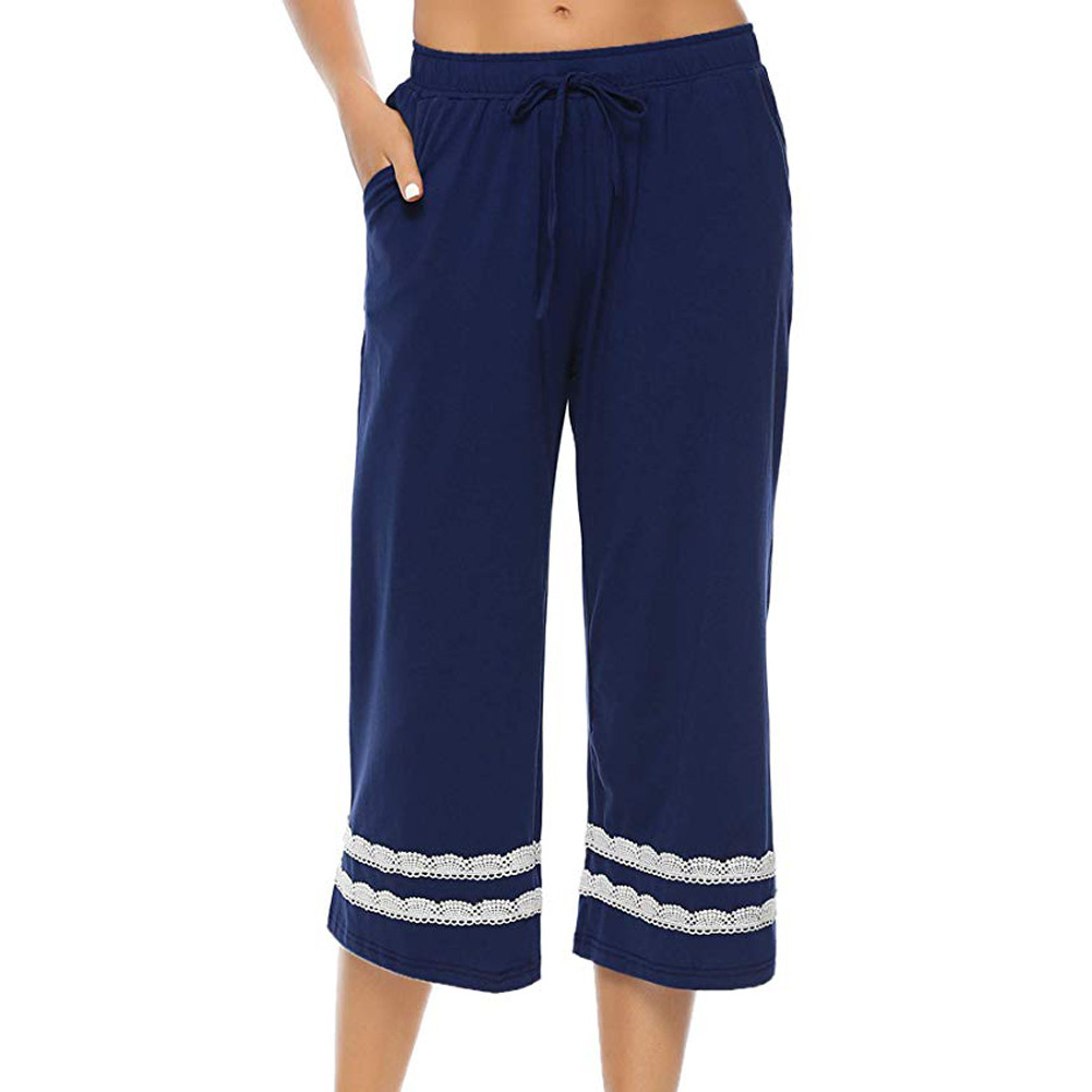 Women's Sleepwear Pajama Cotton Pants Sleep Croppe... – Grandado