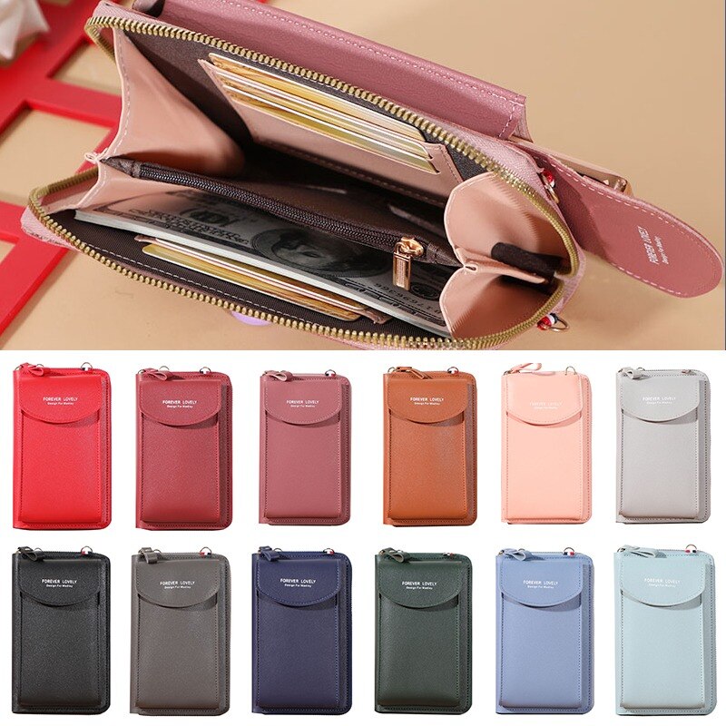 Women Purses Solid Color Leather Shoulder Strap Ba... – Vicedeal