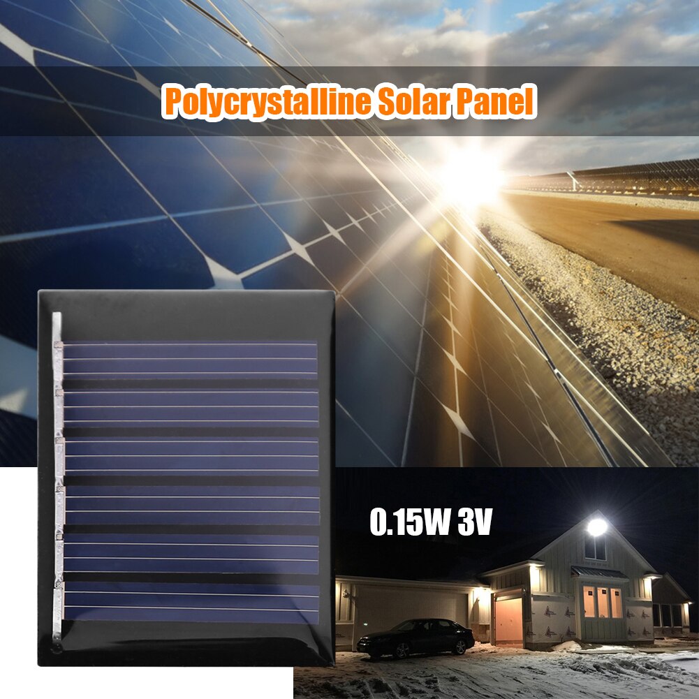 Mini Solar Panel 0.15W 3V Portable Solar Cell Batt... – Grandado