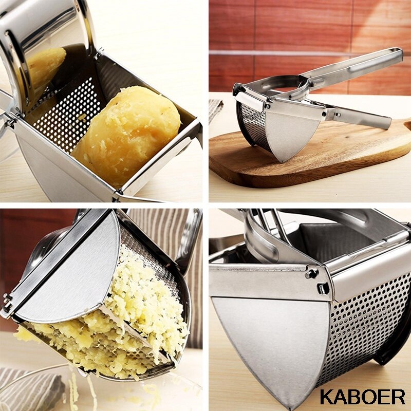 Stainless Steel Kitchen Gadget Potato Masher Press... – Grandado