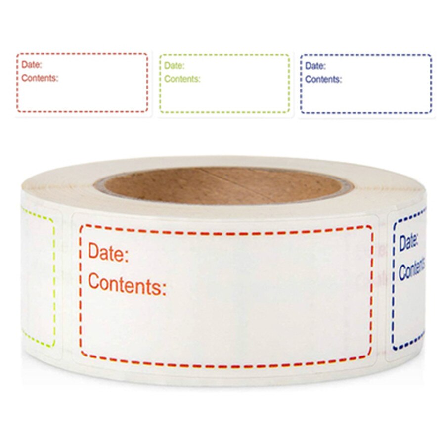 6 Roll Datum Sticker Keuken Koelkast Voedsel Label... – Grandado