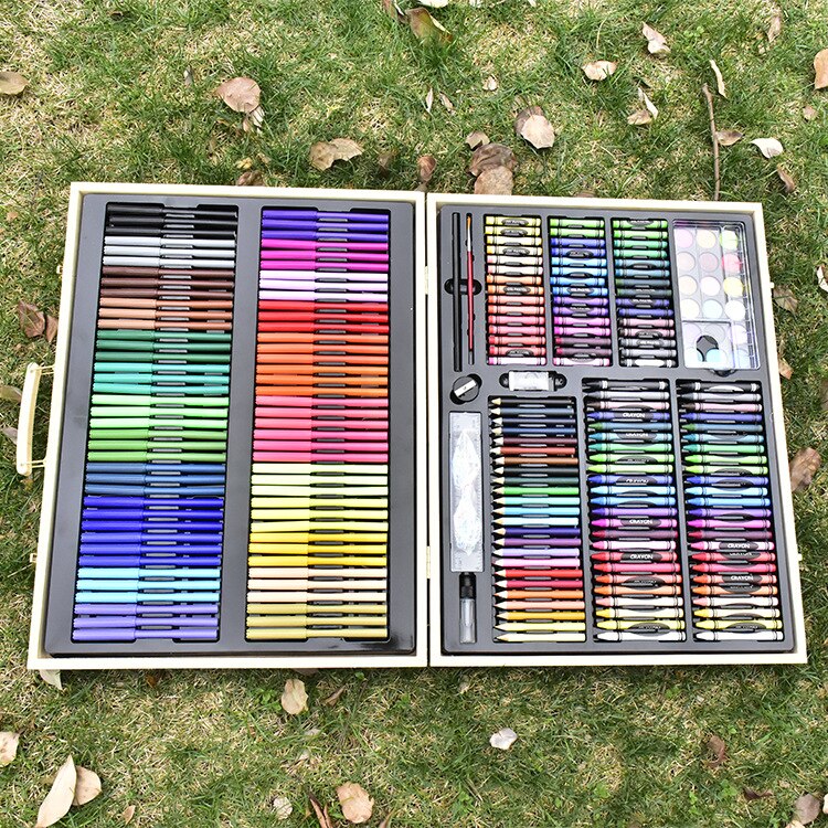Children's watercolor pen 251 box crayons painting... – Grandado