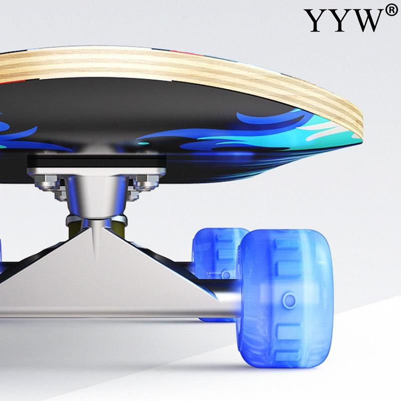 Skateboard Double Kicktail Cruiser Rocker Board Ma... – Grandado