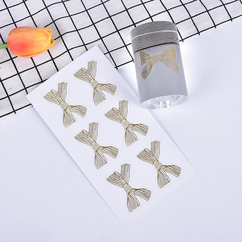 60 stk / parti sød guld bue knude gennemsigtig for... – Grandado