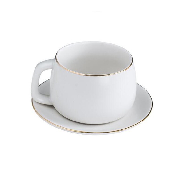 1 Set Nordic Ceramics Matte Cup And Saucer Set Wit... – Grandado