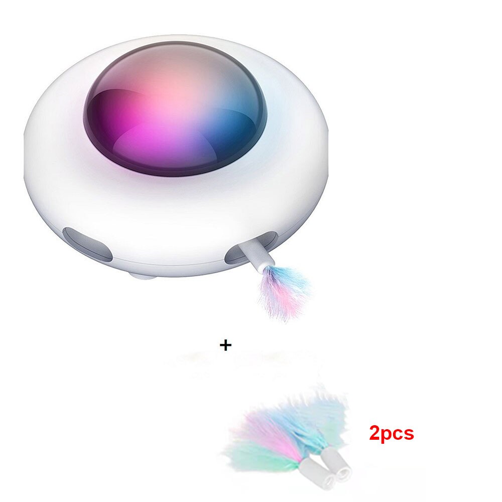 Interactive Auto Cat Toy Smart Teaser UFO Pet Turn... – Grandado
