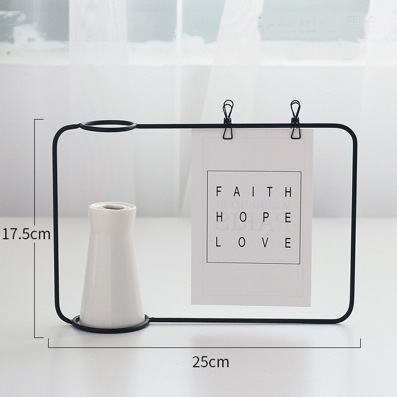 Iron Photo Frame Stand Postcard Clip Holder Home D... – Grandado