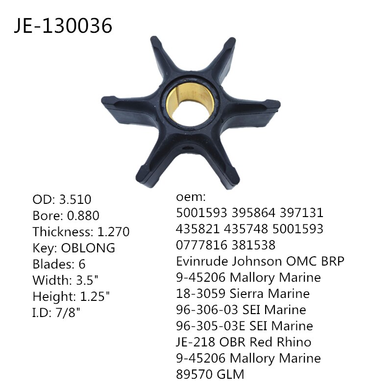 Jetunit Outboard Impeller Boat Engine Impeller for... – Grandado