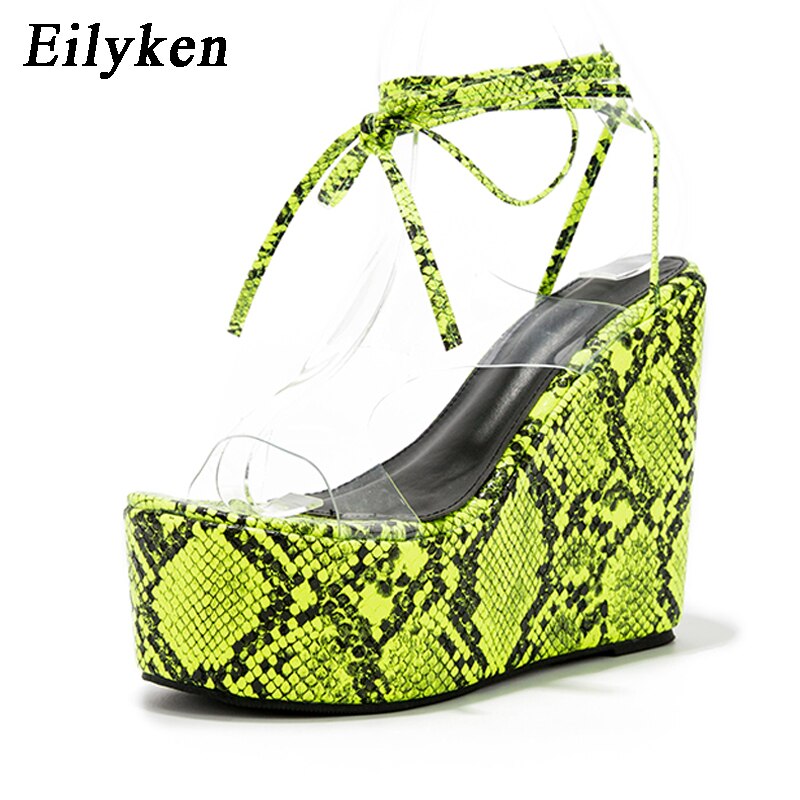 Eilyken Summer Gladiator Ladies PVC Transparent An... – Grandado