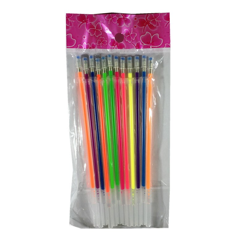 12 Color Gel Pen Refills Set Glitter Multi Colored... – Vicedeal