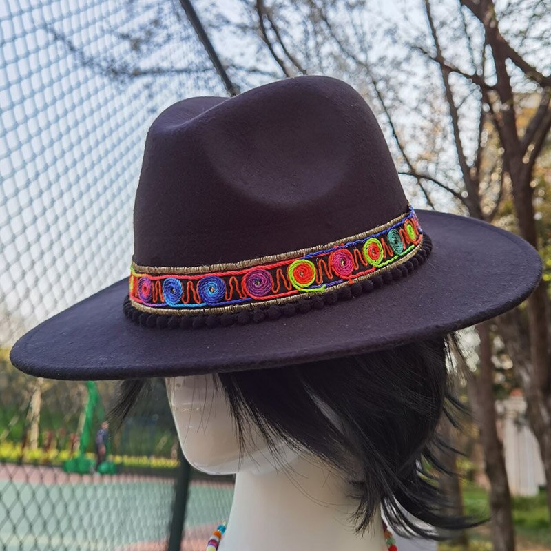 Spring Women Hat Imitation Wool Felt Metal Bull He... – Grandado