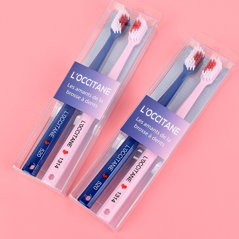 2pcs Couple Love Heart Toothbrush Ultra Soft Teeth... – Vicedeal