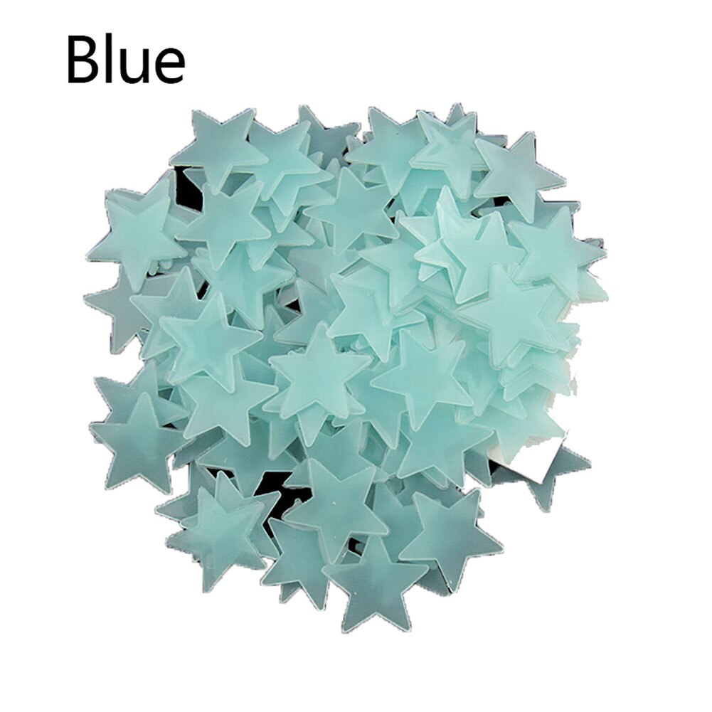3D Luminous Star Sticker Glow In Dark Wall Decals ... – Vicedeal
