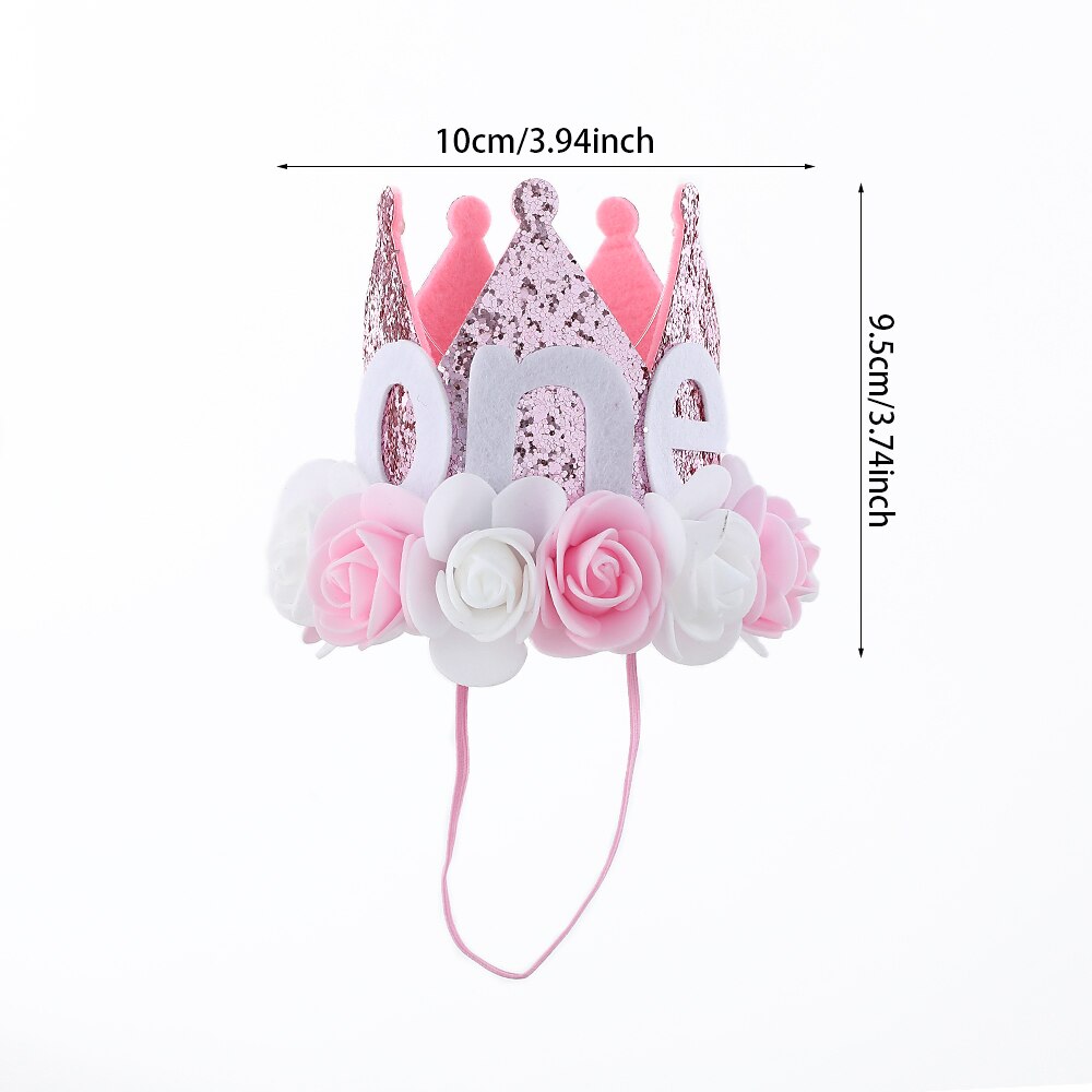 Happy 1st Birthday Hats Glitter Hat First Birthday... – Vicedeal