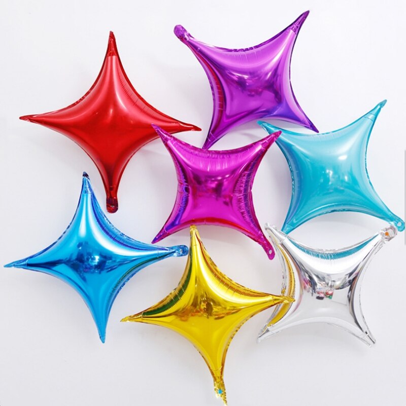 10 Pcs 10 Inch Vier-Puntige Ster Ballonnen Valenti... – Grandado