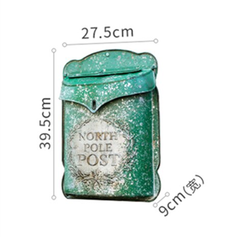 European Style Retro Iron Mailbox Pastoral Lockabl... – Vicedeal