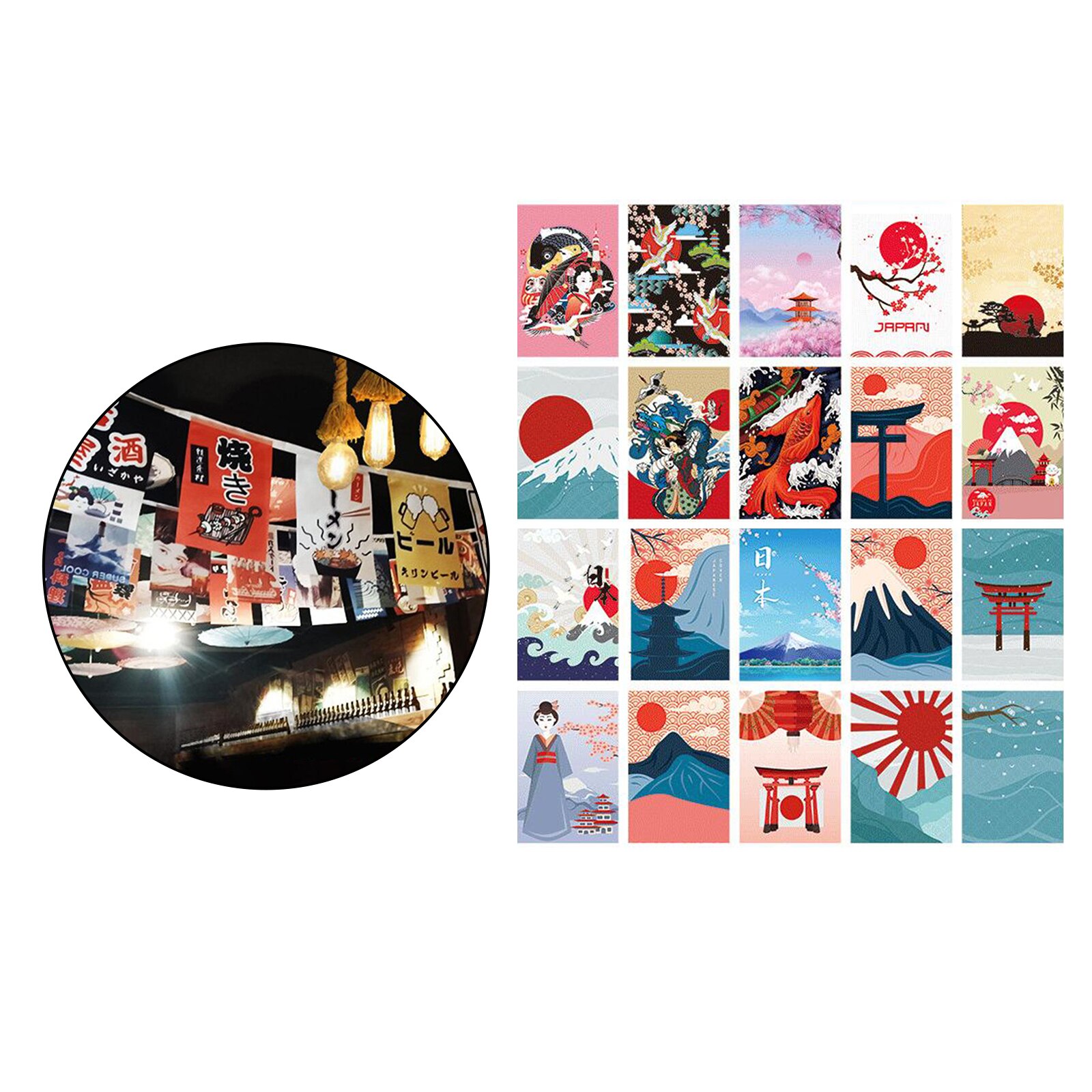 Japanese Banner Bunting Flags Polyester Flags Sush... – Grandado