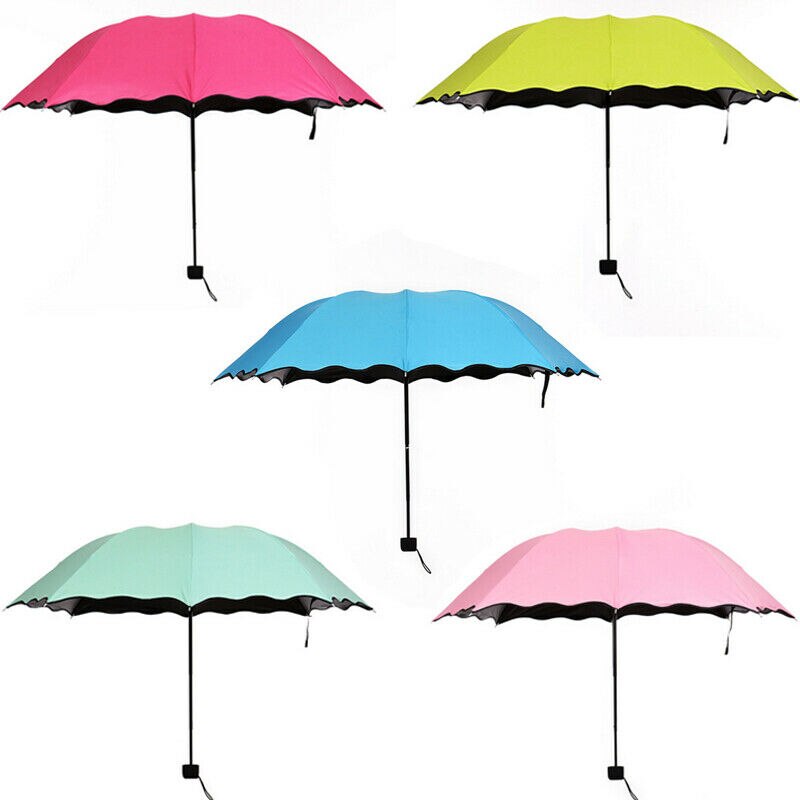 Raincoat Umbrella Travel Parasol Solid Folding Rai... – Vicedeal