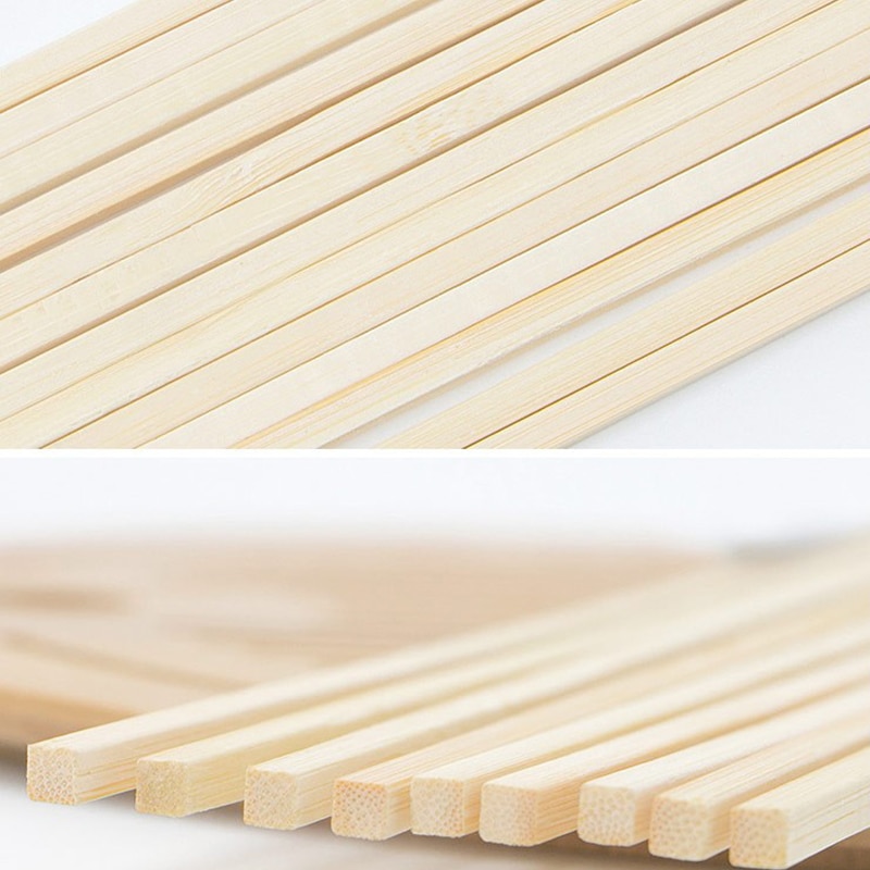18cm*3mm square Bamboo Skewers Disposable Paddle S... – Vicedeal