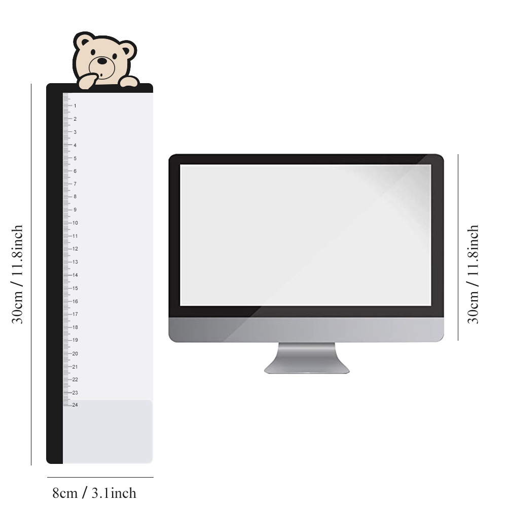 2 Pcs Message Board Computer Scherm Sticker Monito... – Grandado