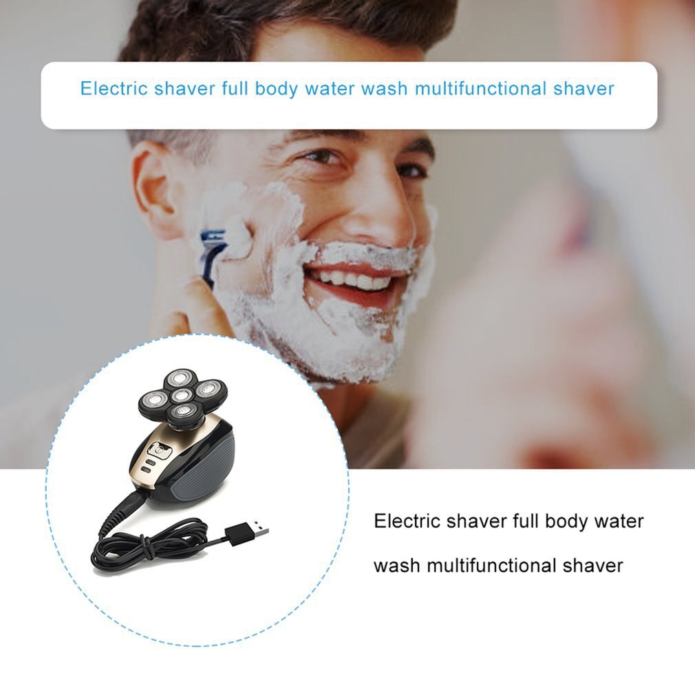 5 Heads 4D Elektrisch Scheerapparaat Mannen Scheer... – Grandado