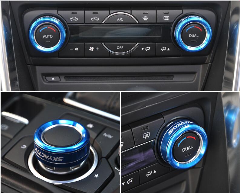 Auto Air Conditioning AC knob Switch trims for maz... – Vicedeal