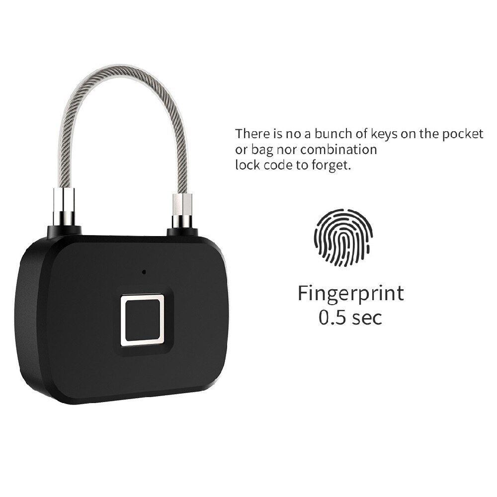 Anti theft security smart fingerprint lock, portab... – Vicedeal