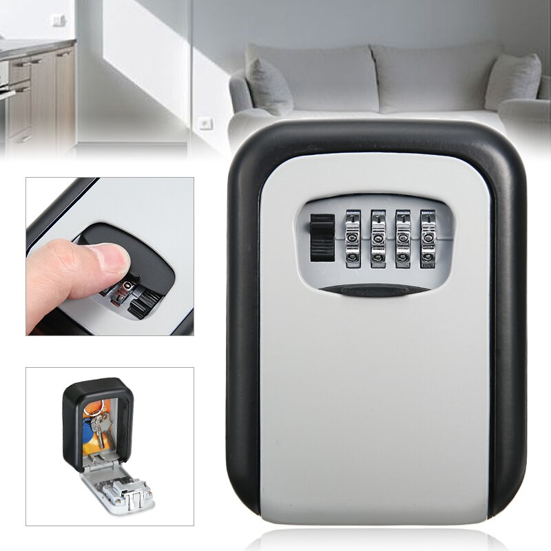 1pc 4 Digit Combination Key Lock Wall Mount Safe S... – Vicedeal