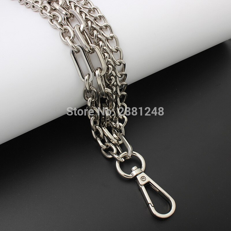 1-5pcs silver mash up chains metal strap with hook... – Vicedeal